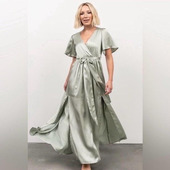Baltic Born Sicily Satin Maxi Dress